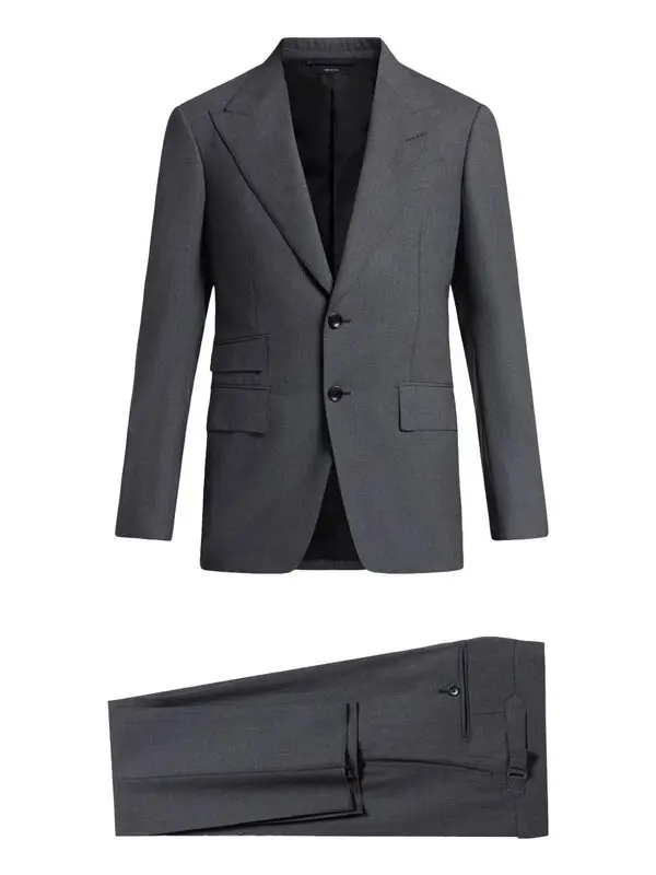 TOM FORD Single-breasted Straight-leg Suit - Grey