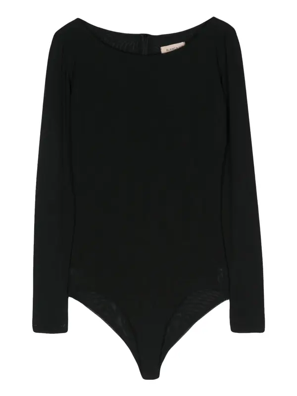 BLANCA VITA Brovalli Mesh Bodysuit - Black