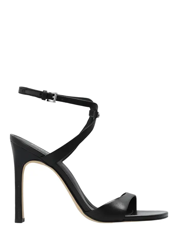Michael Kors Amara 108mm Leather Sandals - Black