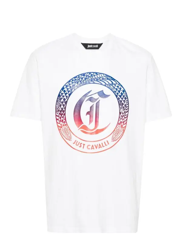 Just Cavalli Logo-print Cotton T-shirt - White