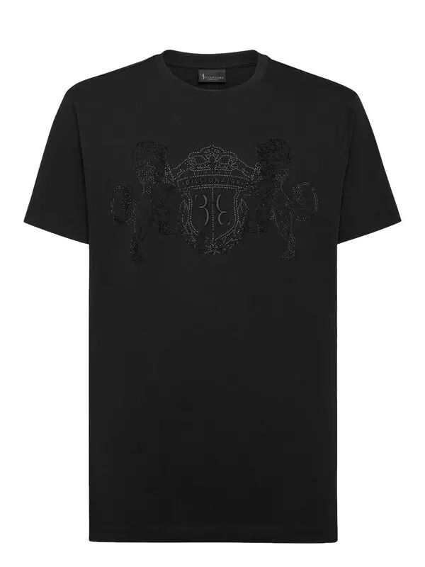 BILLIONAIRE Logo-embellished Cotton T-shirt - Black