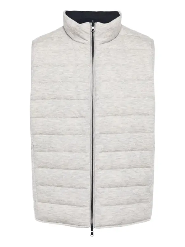 N.peal Reversible Down Gilet - Grey