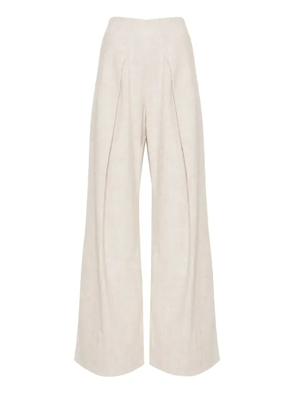 Cult Gaia Pompori Wide-leg Trousers - Neutrals