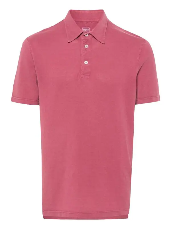 Fedeli Piqué-weave Polo Shirt - Pink