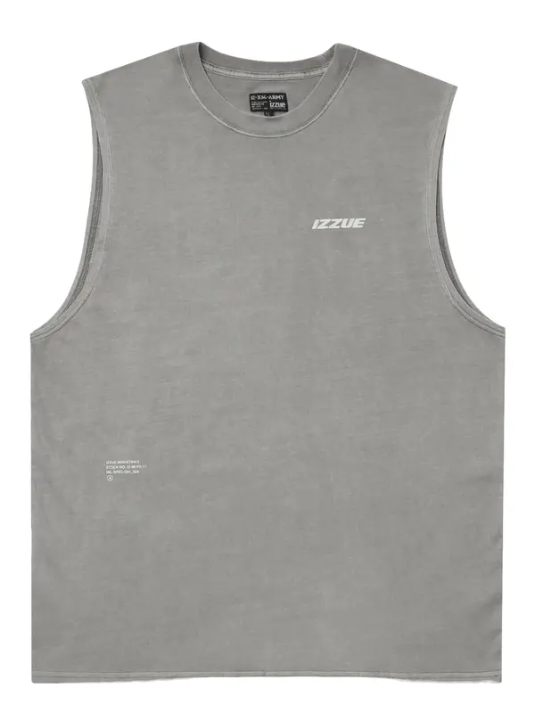 Izzue Logo-print Tank Top - Grey
