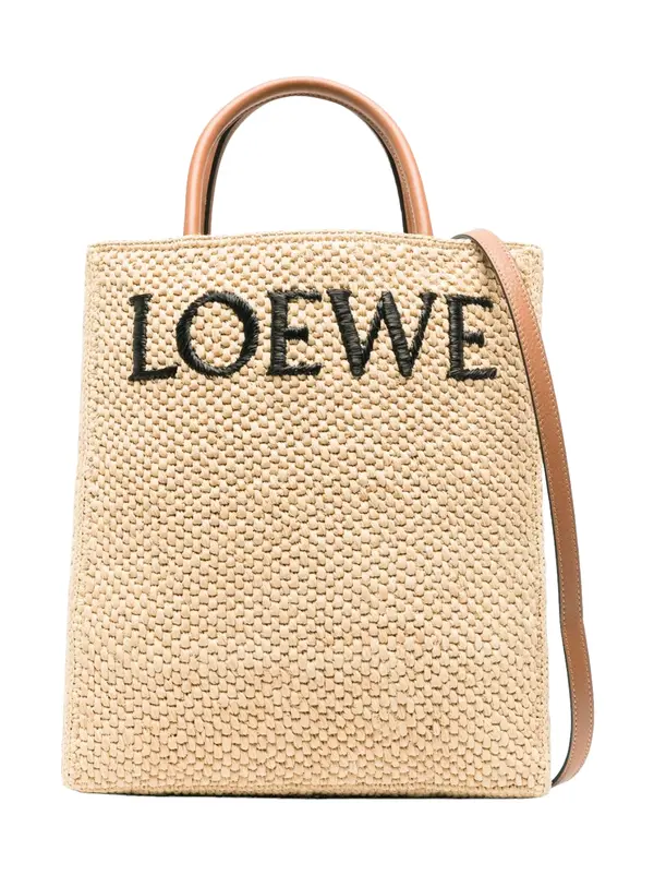 Loewe Raffia Tote Bag - Neutrals