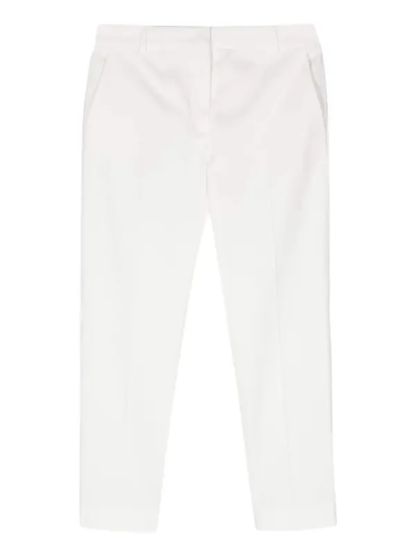 Max Mara Lince Mid-rise Tapered Trousers - White