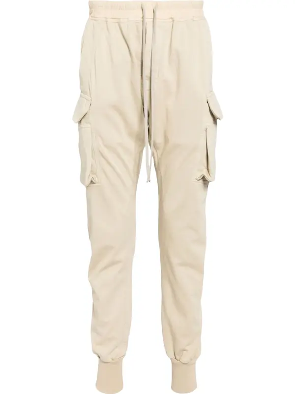 Rick Owens Mastodon Cut Cargo Track Pants - Neutrals