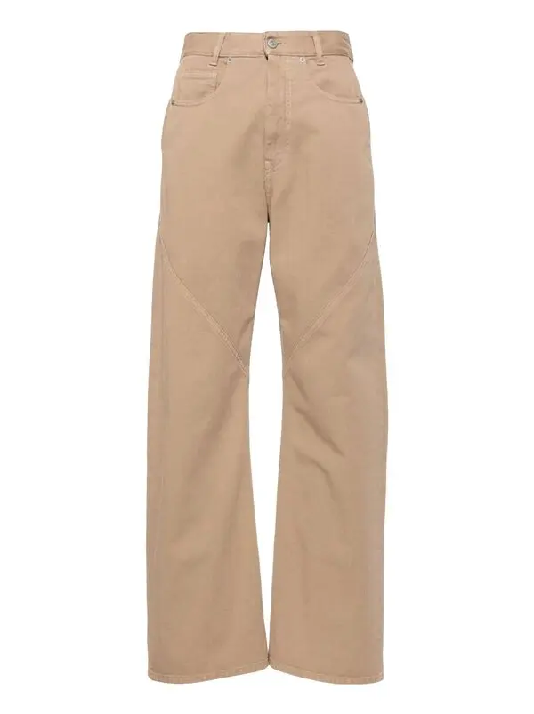 MAISON MARGIELA High-rise Wide-leg Jeans - Neutrals