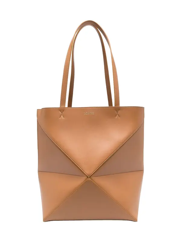 Loewe Medium Puzzle Fold Tote Bag - Brown