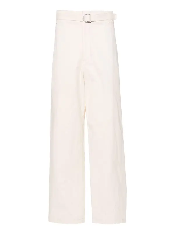 LEMAIRE Mid-rise Straight-leg Trousers - Neutrals