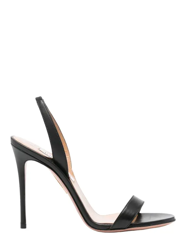 AQUAZZURA 105mm So Nude Sandals - Black