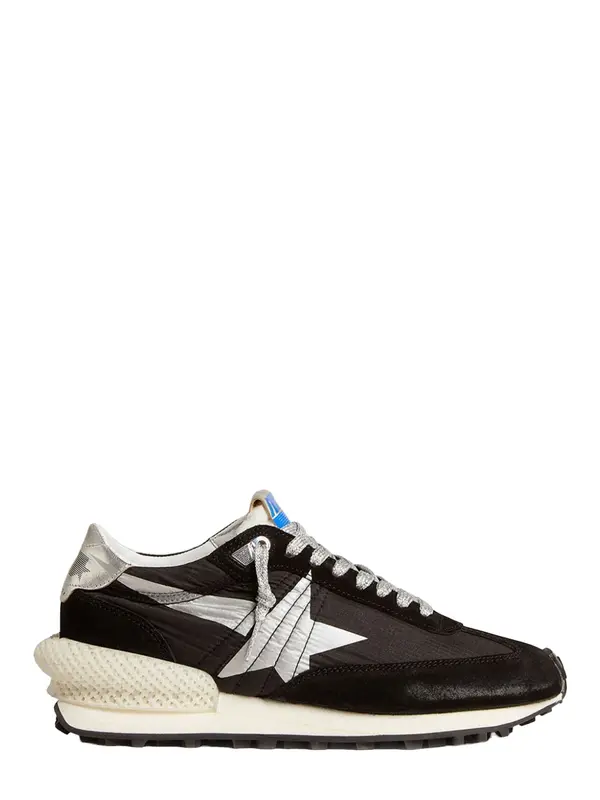 GOLDEN GOOSE Running Marathon Panelled Sneakers - Black