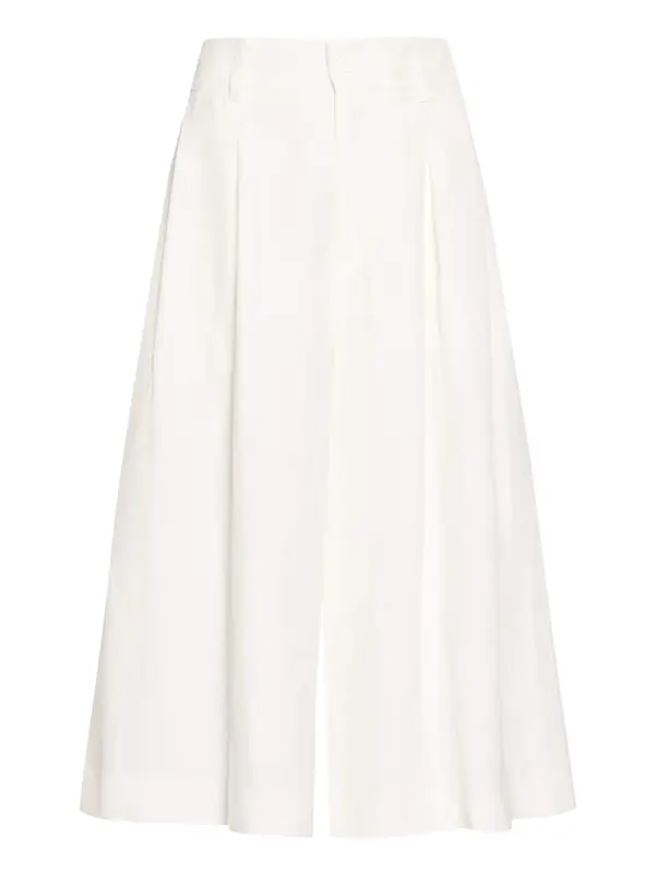 P.a.r.o.s.h Pleated Below-knee Shorts - White