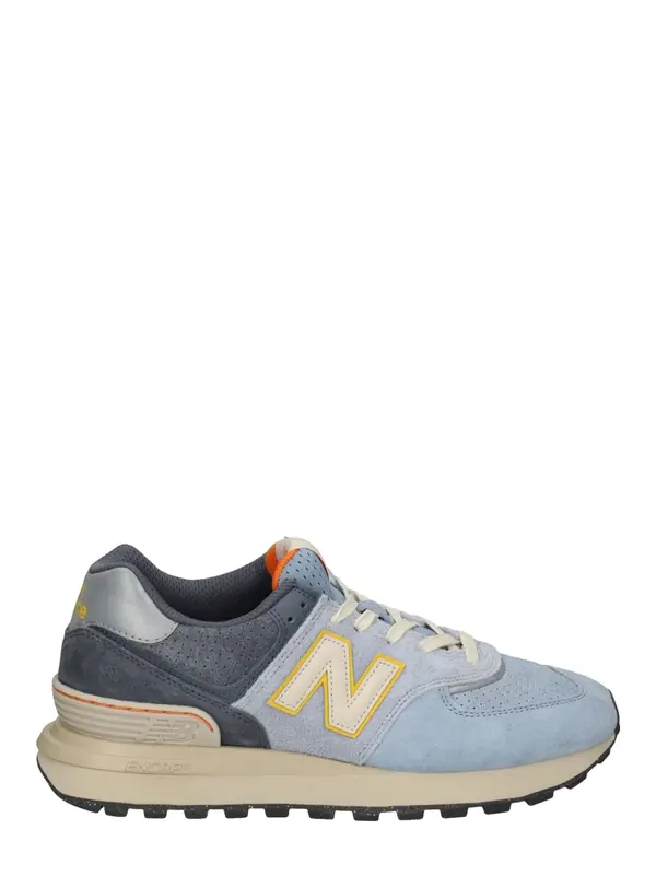 NEW BALANCE 574 Panelled Lace-up Sneakers - Blue