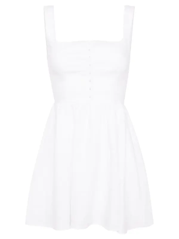 REFORMATION Sheri Linen Mini Dress - White