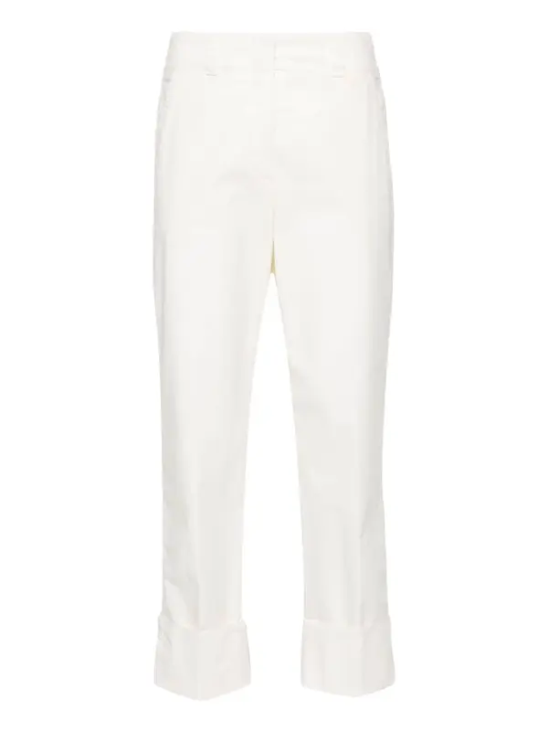 Peserico Cuffed Cropped Trousers - Neutrals