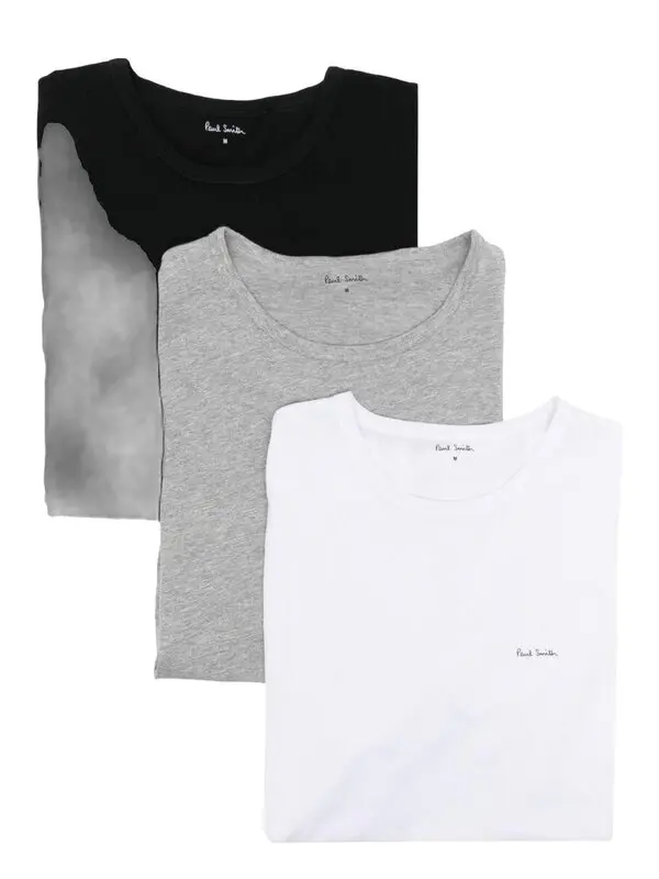 Paul Smith Logo-print Cotton T-shirts - Black