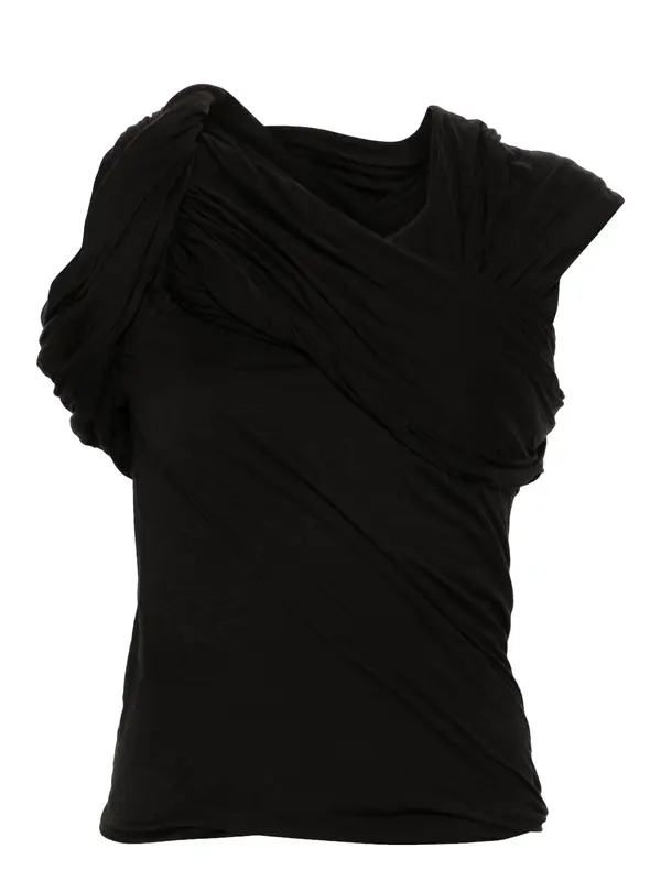 Rick Owens Harness Draped Top - Black