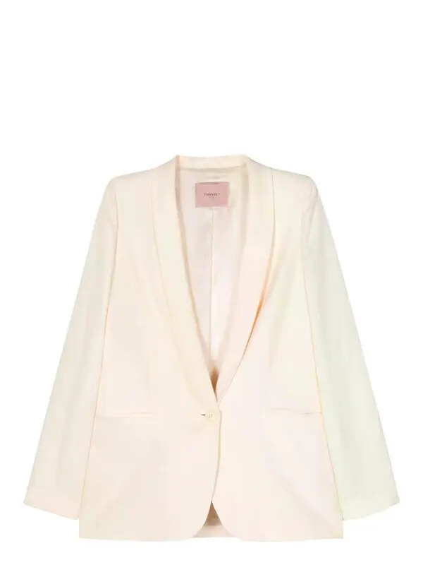 TWINSET Shawl-lapels Single-breasted Blazer - Neutrals