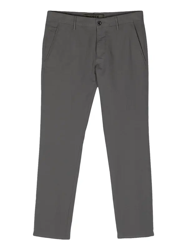 Incotex Cropped Chino Trousers - Grey