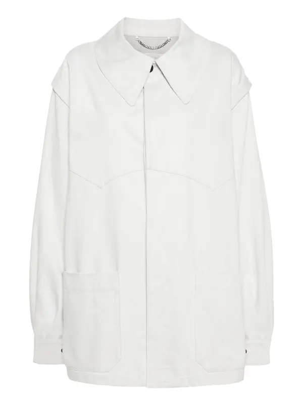 MAISON MARGIELA Oversized Collar Denim Jacket - Grey