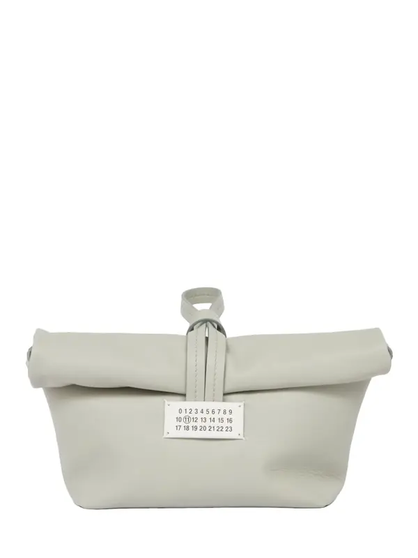 MAISON MARGIELA Paper Leather Clutch Bag - Grey