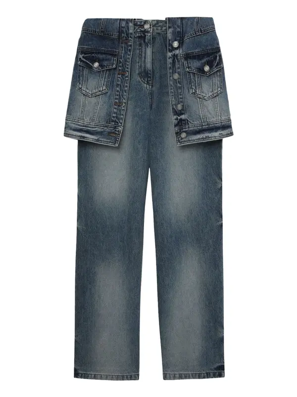 JUUN.J Layered Panelled Jeans - Blue