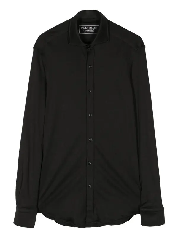 Paul & Shark Long-sleeve Cotton Shirt - Black