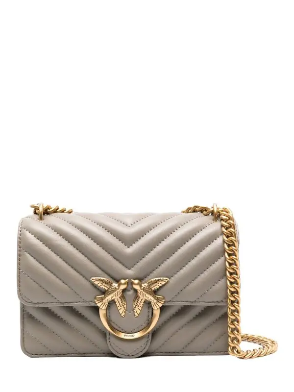 Pinko Mini Love One Crossbody Bag - Neutrals