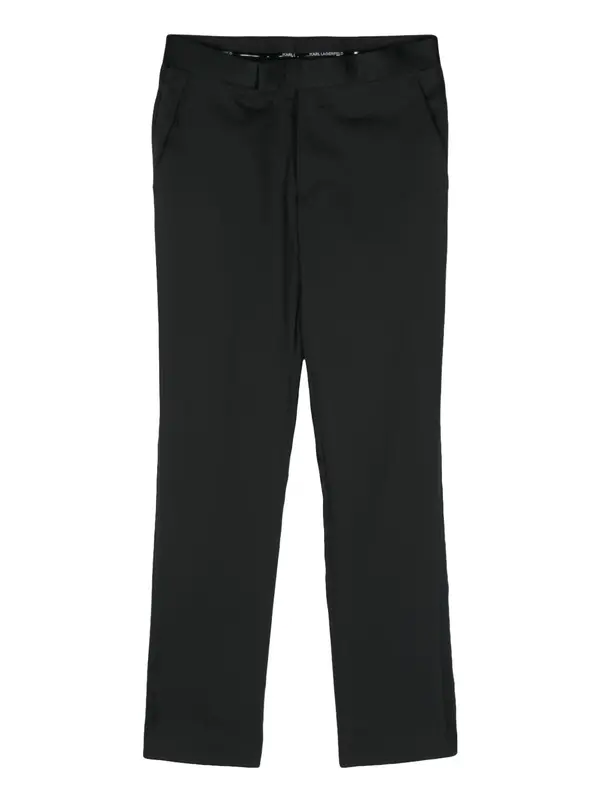 Karl Lagerfeld Tapered-leg Trousers - Black