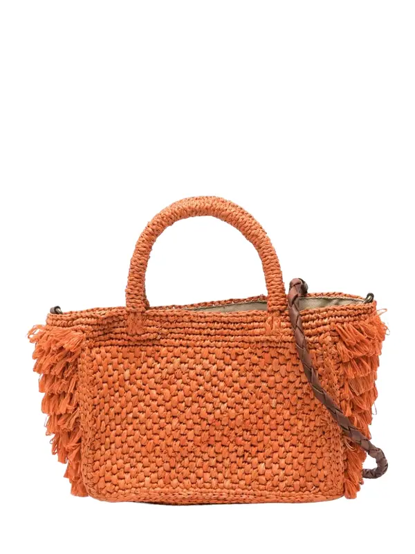 IBELIV Raffia Cocktail Tote - Orange