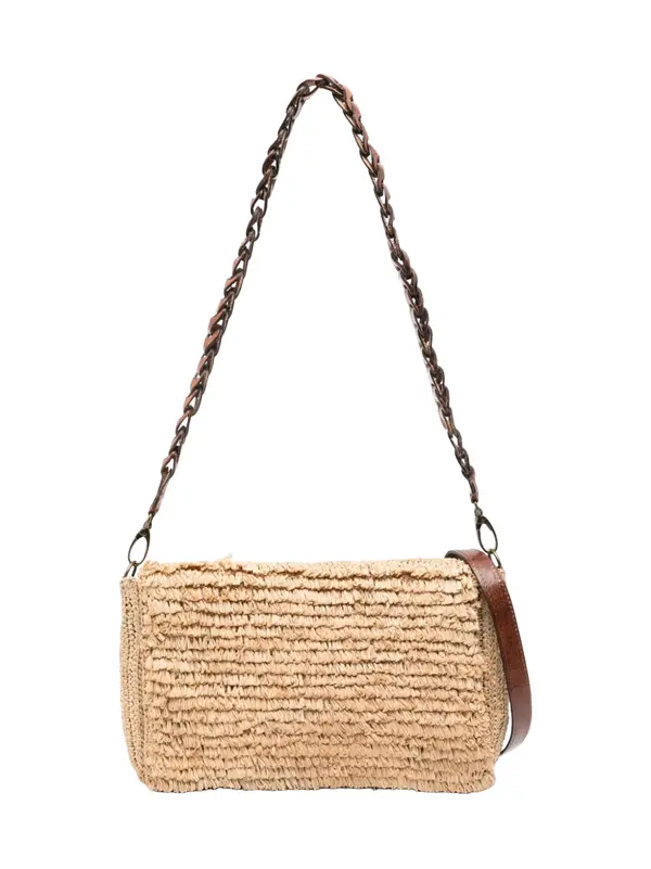 IBELIV Hafa Raffia Shoulder Bag - Neutrals