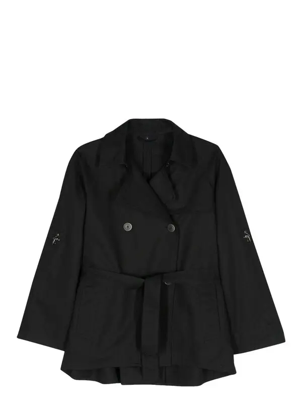 FAY Double-breasted Coat - Black