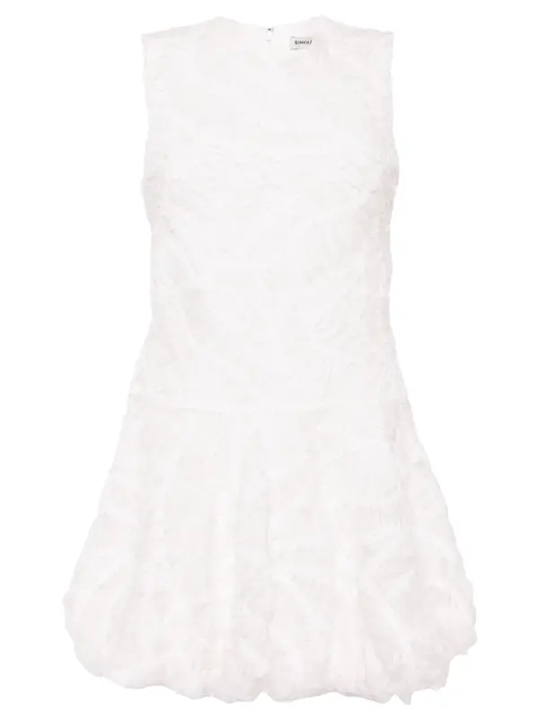 Simkhai Vallan Ruffle-detail Mini Dress - White