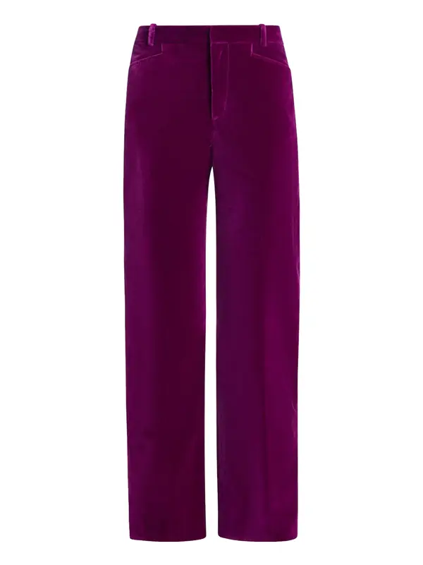 TOM FORD Velvet Flare Trousers - Pink