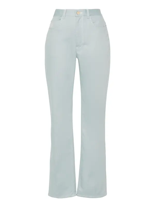 Fendi High-rise Straight-leg Jeans - Blue