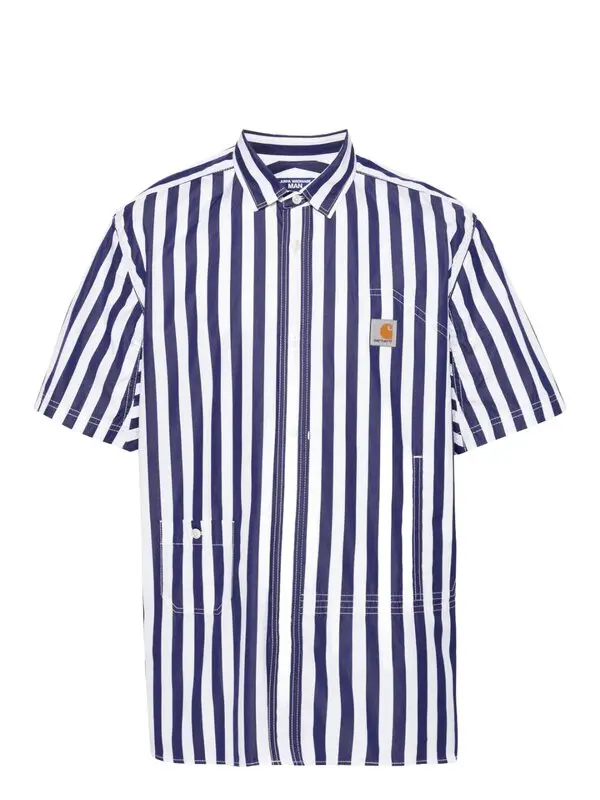 Junya Watanabe Striped Poplin Shirt - Blue