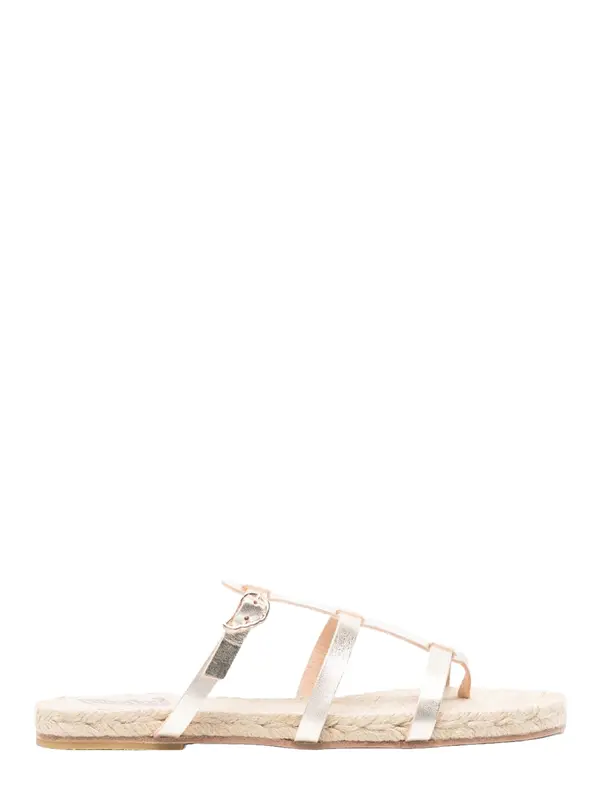 CastaÑer Milos Flat Sandals - Gold