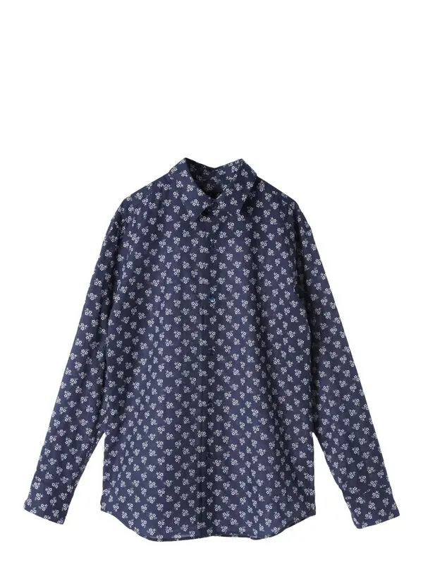 AGNÈS B. Thomas Floral-print Shirt - Blue