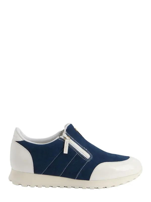 GIUSEPPE ZANOTTI Ilde Run Double-zip Low-top Sneakers - Blue