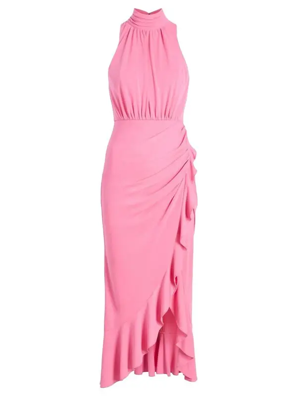 Cinq À Sept Antonia Asymmetric Midi Dress - Pink