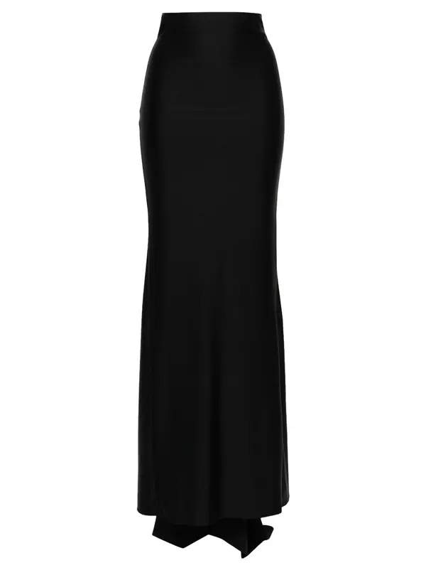 ATU BODY COUTURE Fishtail Maxi Skirt - Black