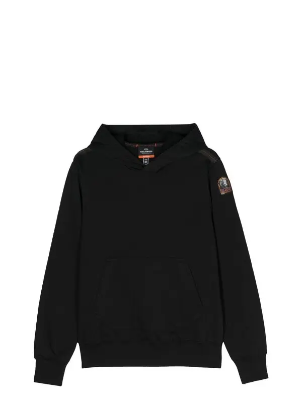 PARAJUMPERS Everest Logo-patch Hoodie - Black