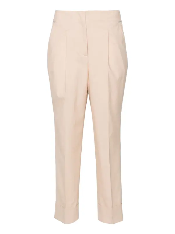 Peserico Chain-detail Tapered Trousers - Neutrals