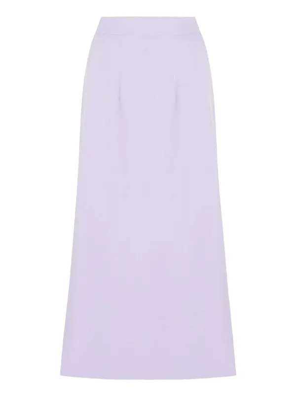 OLYMPIAH Side-slit Midi Skirt - Purple