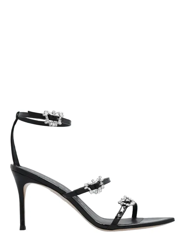 SOPHIA WEBSTER Grace Crystal-embellished Sandals - Black