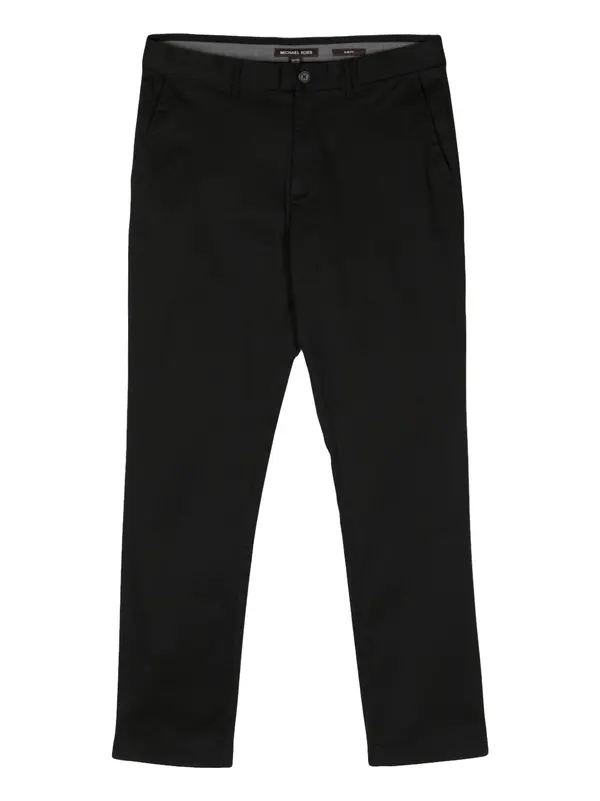 Michael Kors Mid-rise Straight-leg Chinos - Black