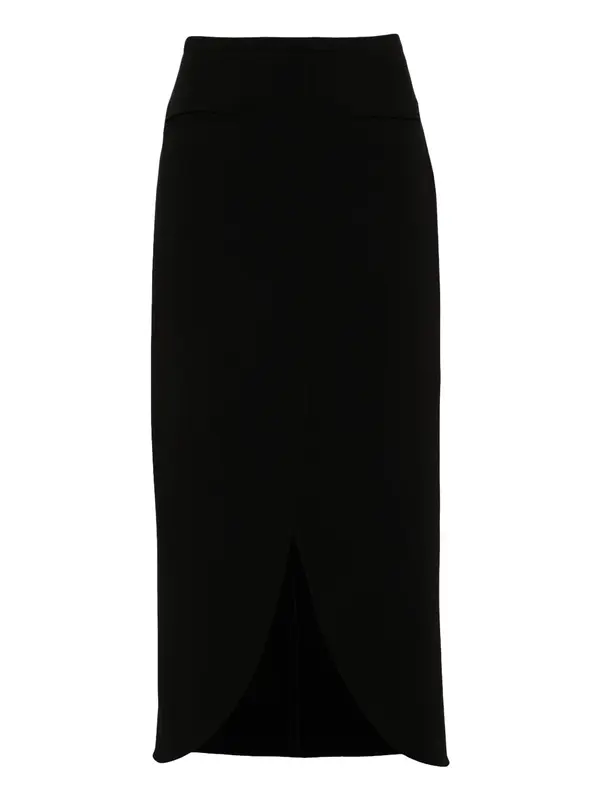 COURREGES Ellipse Tailored Maxi Skirt - Black