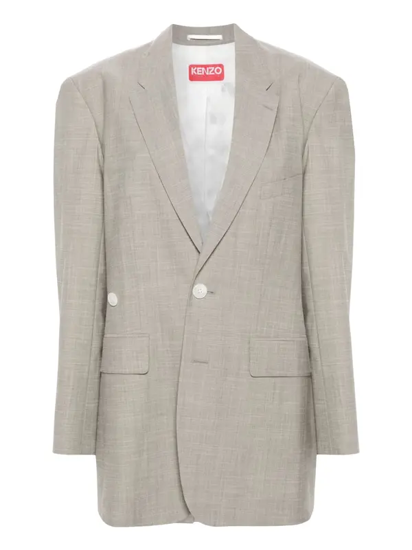 Kenzo Double-breasted Blazer - Grey
